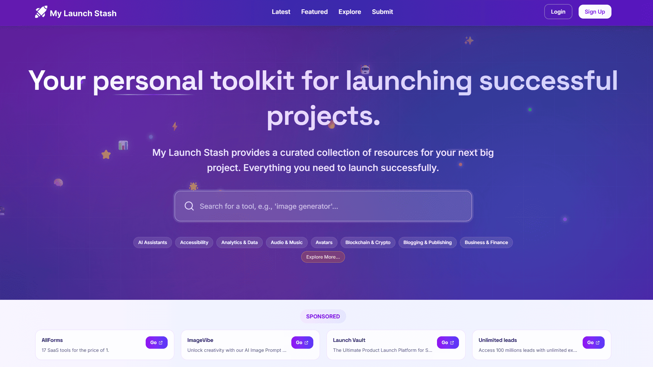 My Launch Stash | Open Launch