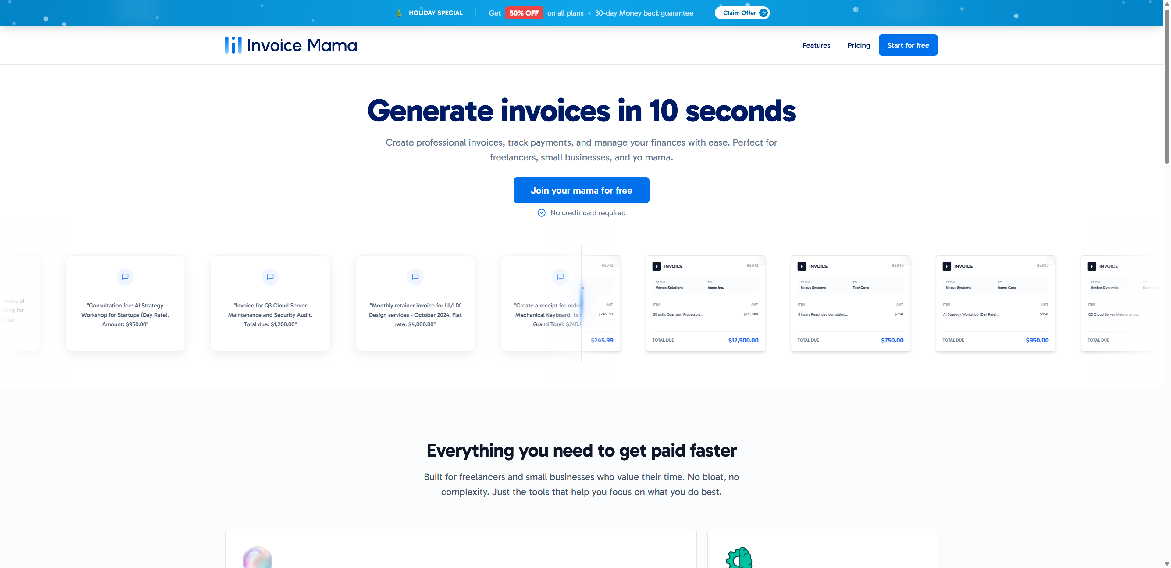 Invoice Mama | Open Launch