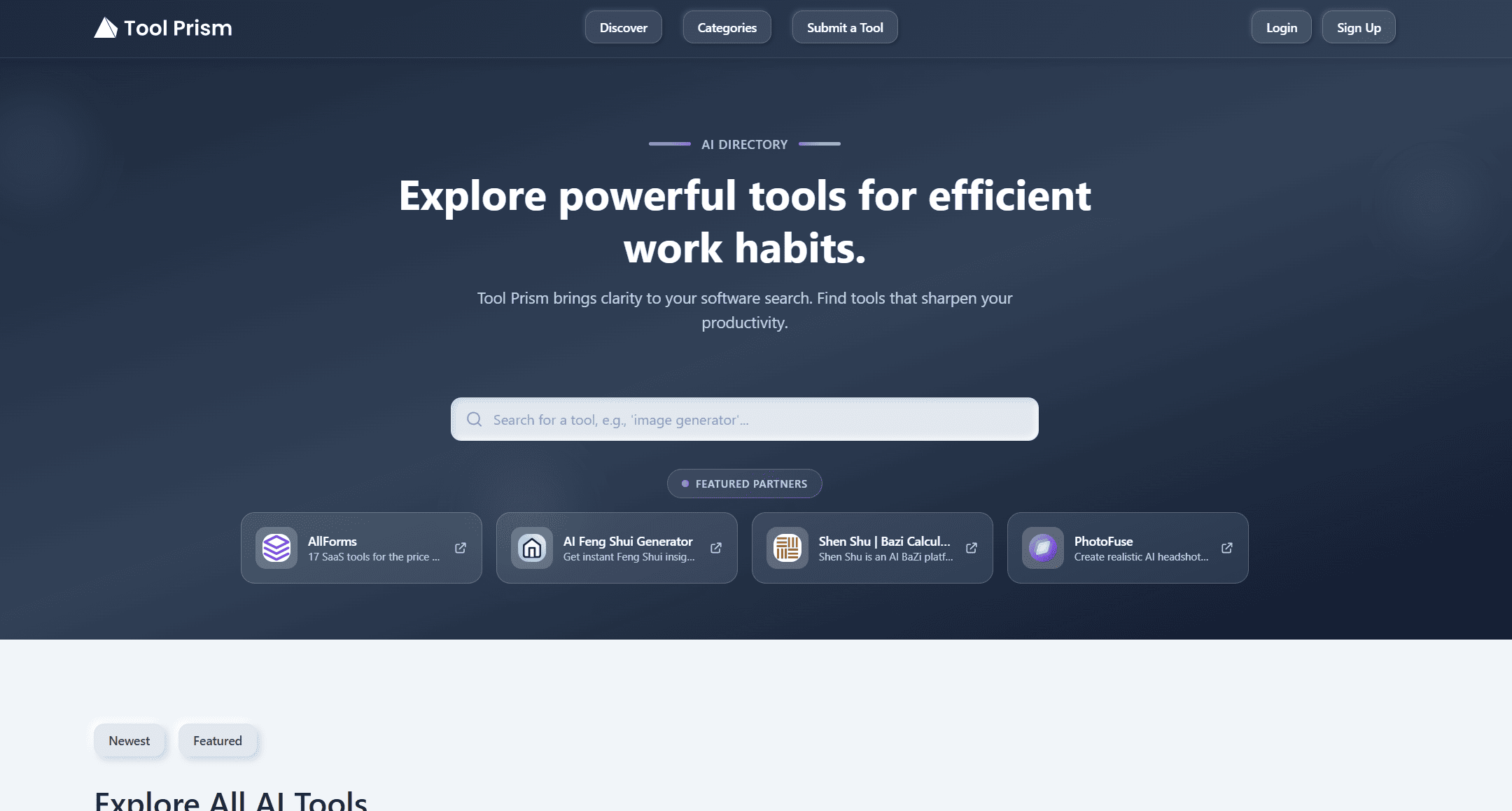 Tool Prism | Open Launch
