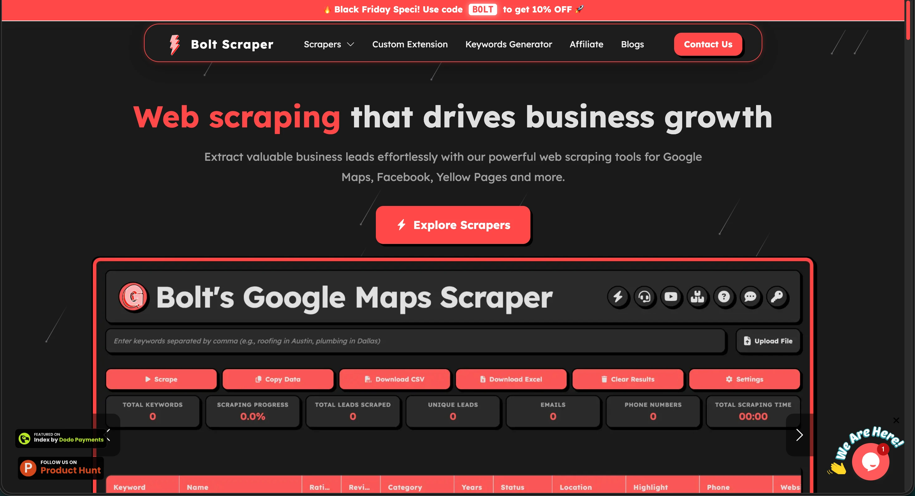 Bolt Scraper | Open Launch