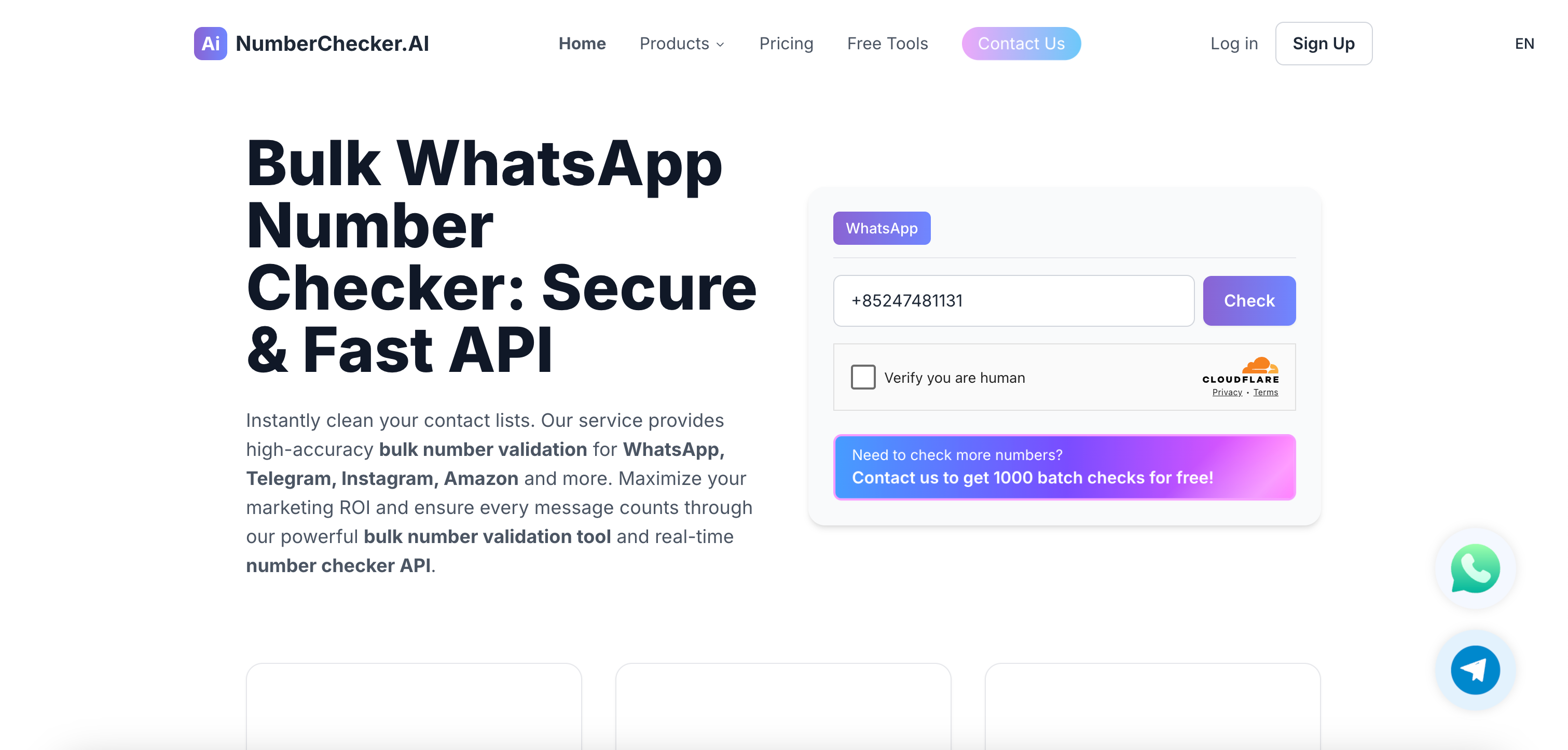NumberChecker.AI | Open Launch