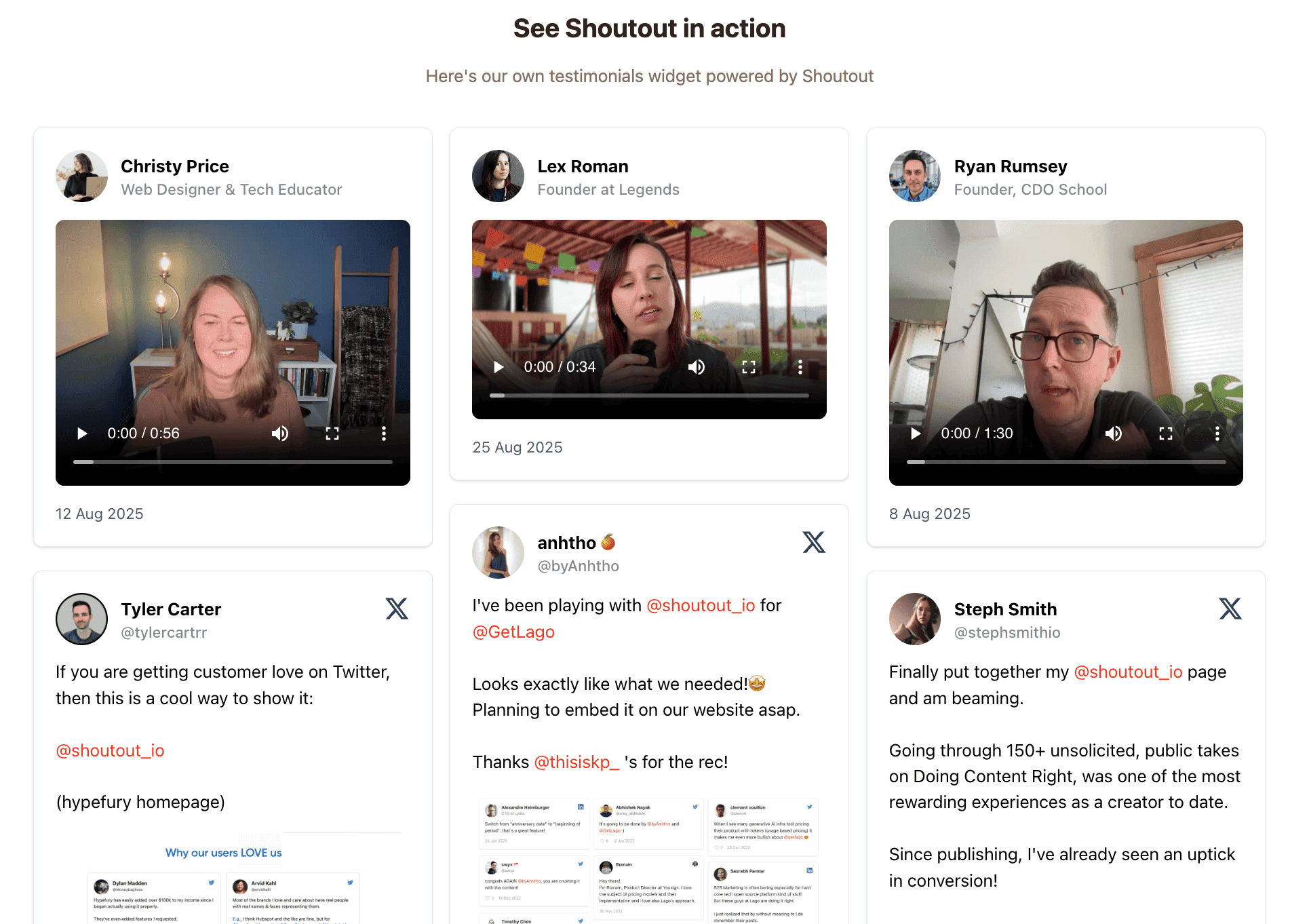 Shoutout | Open Launch