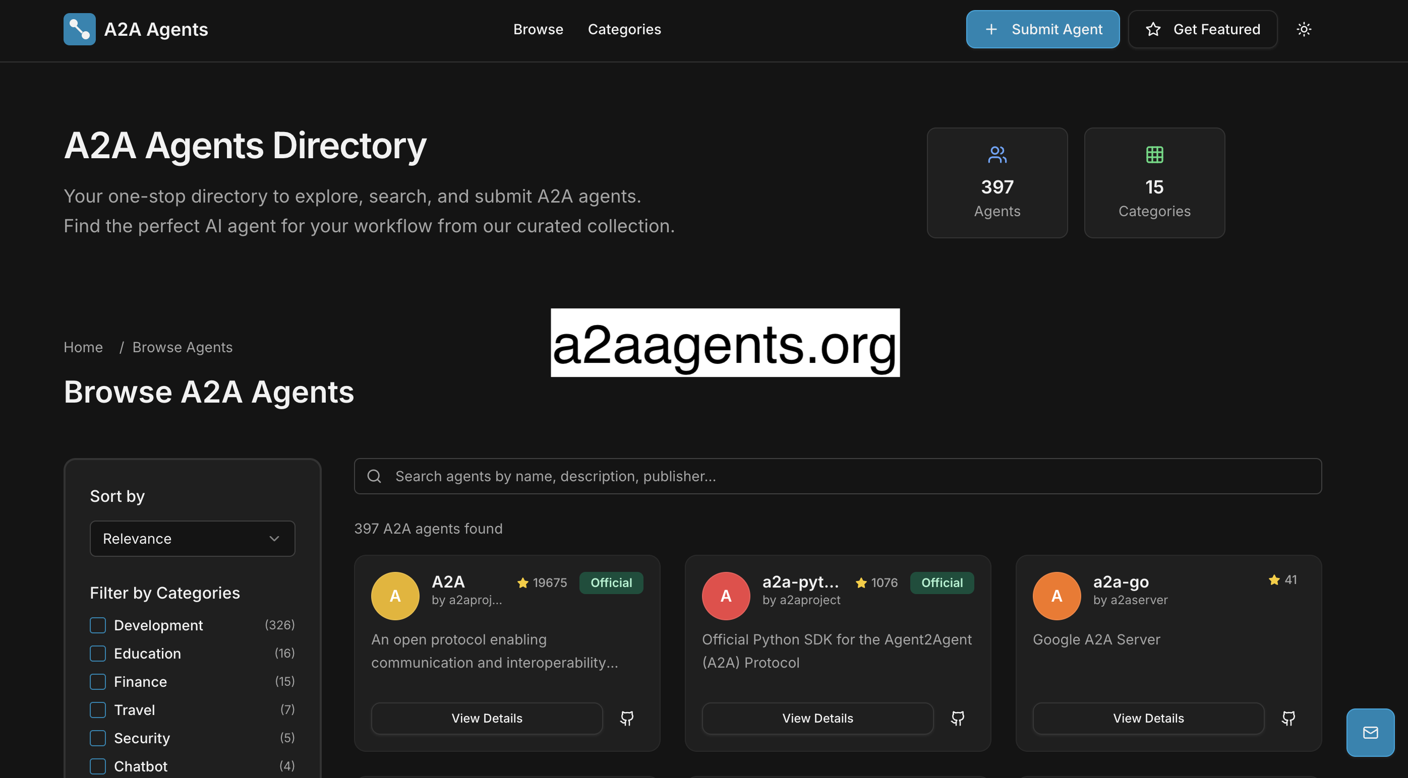 A2A Agents Directory | Open Launch